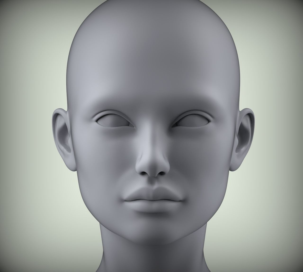 3D model 18 3D Head Face Female Character Women teenager portrait doll ...