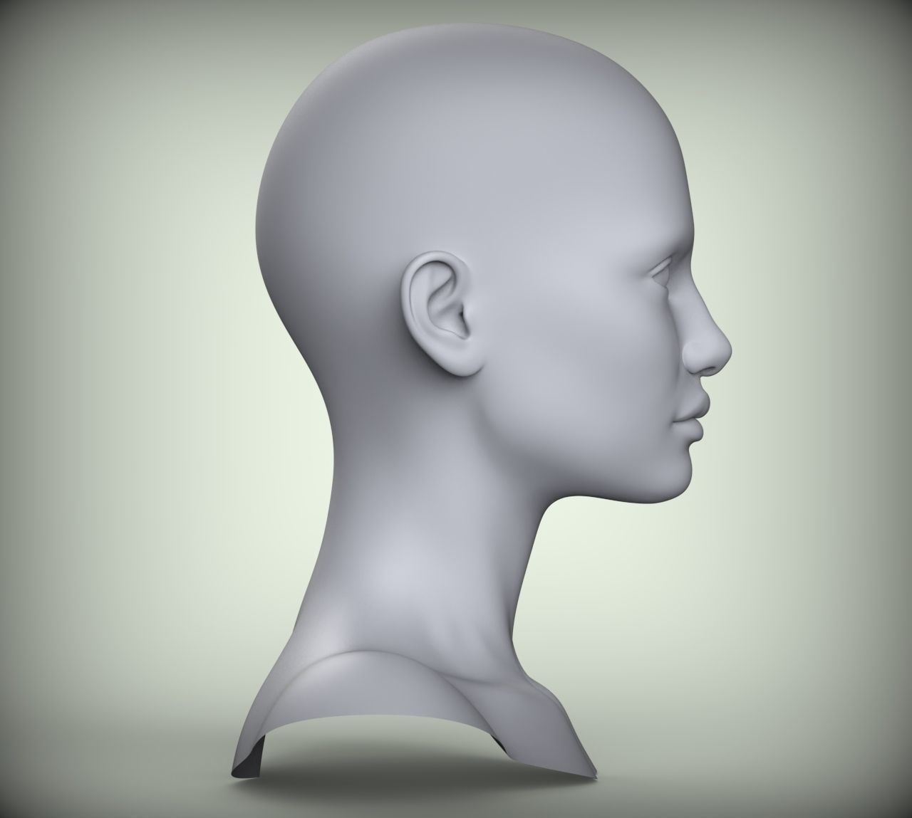 3D model 18 3D Head Face Female Character Women teenager portrait doll ...
