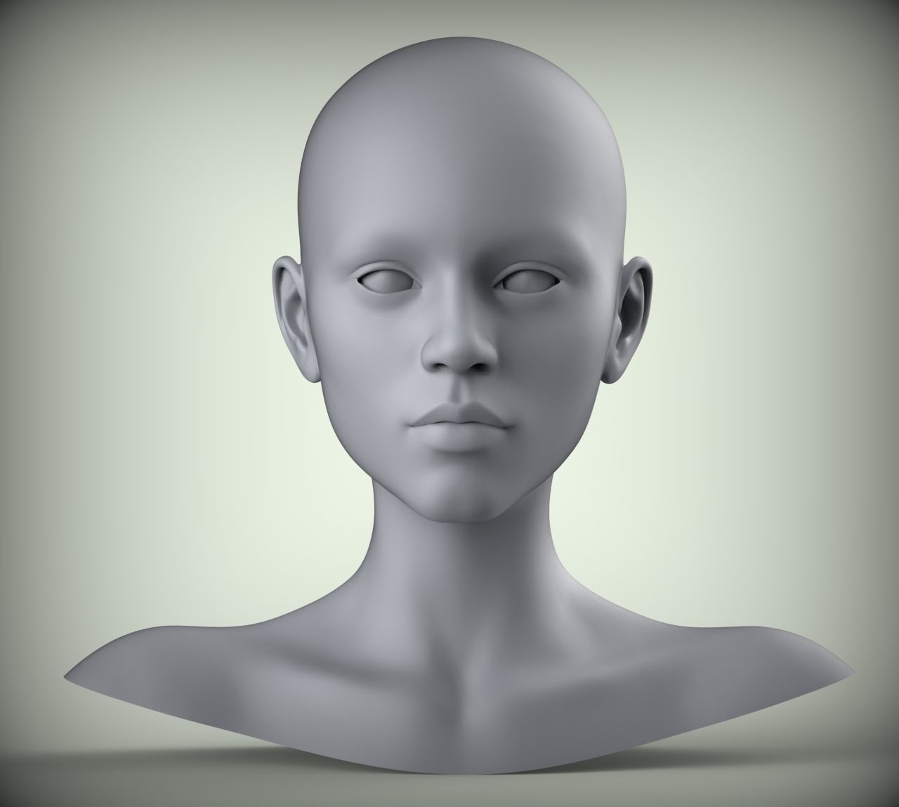 19 3D Head Face Female Character Women teenager portrait doll 3D 3D ...