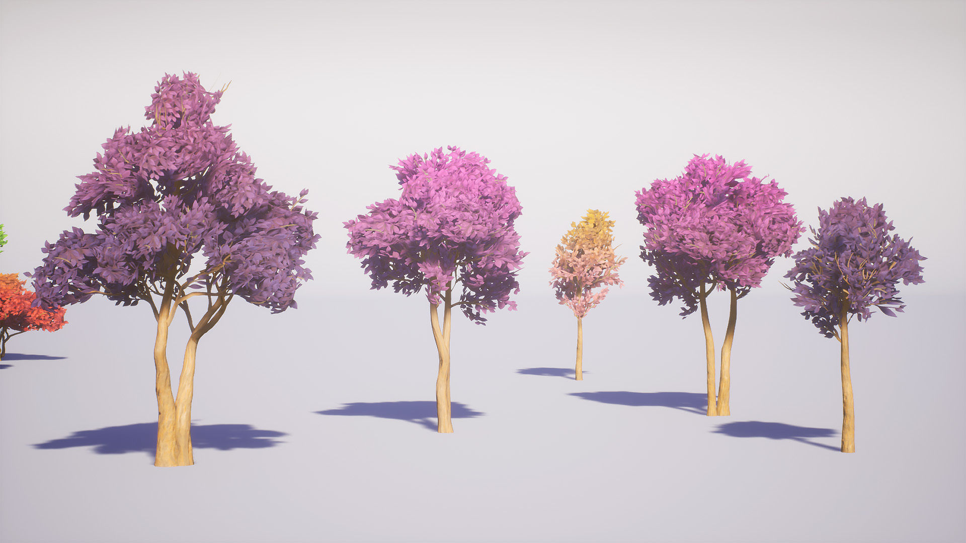 3D model Simple Trees Pack VR / AR / low-poly | CGTrader