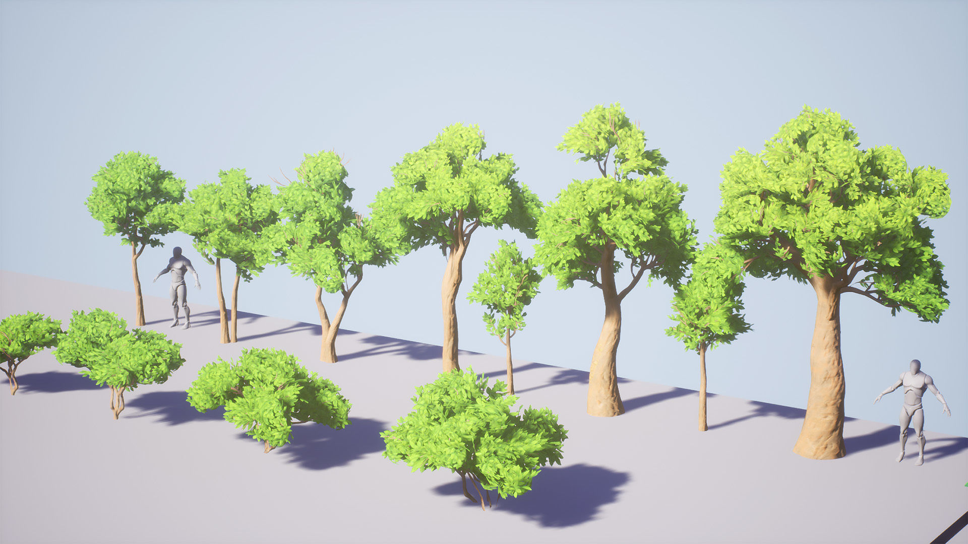 3D model Simple Trees Pack VR / AR / low-poly | CGTrader