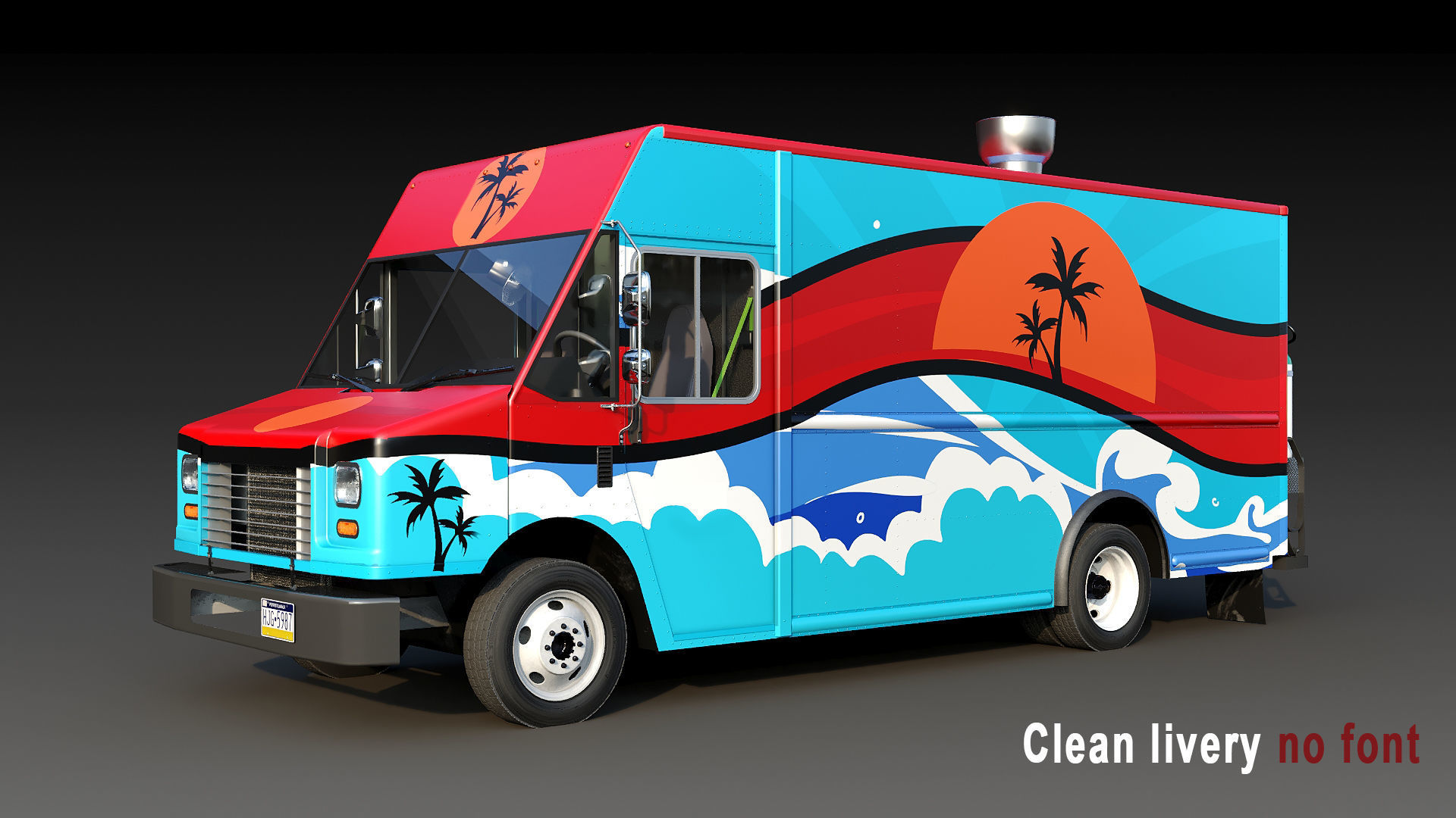3D model Food truck step van VR / AR / low-poly | CGTrader