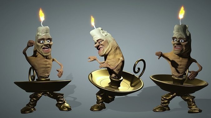 Mr Candle High quality character full Rigged and Animated 3D model ...