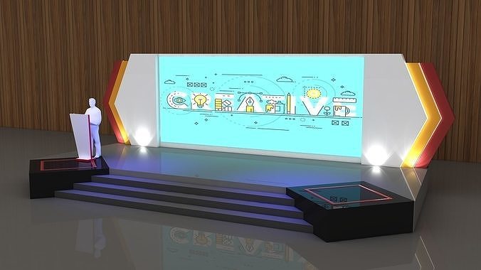 Event Stage 3D model | CGTrader