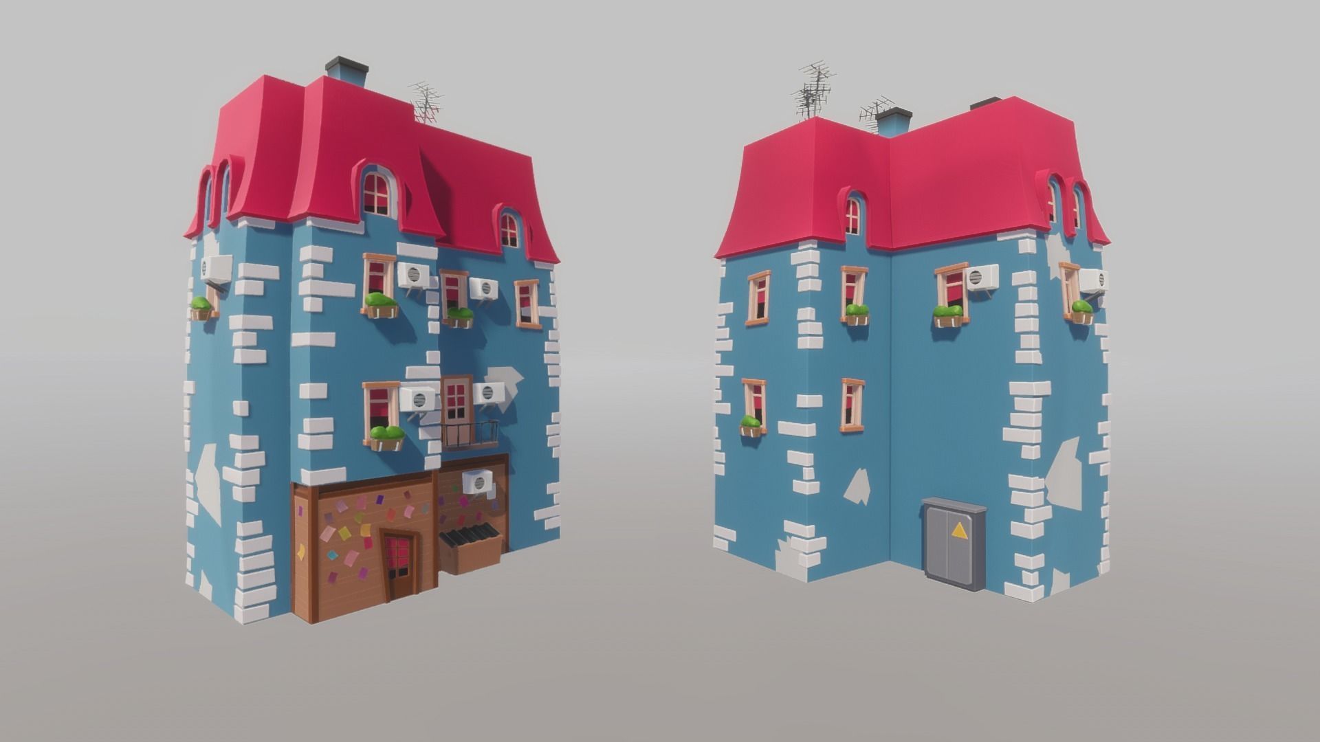 3D model Cartoon house generator VR / AR / low-poly | CGTrader