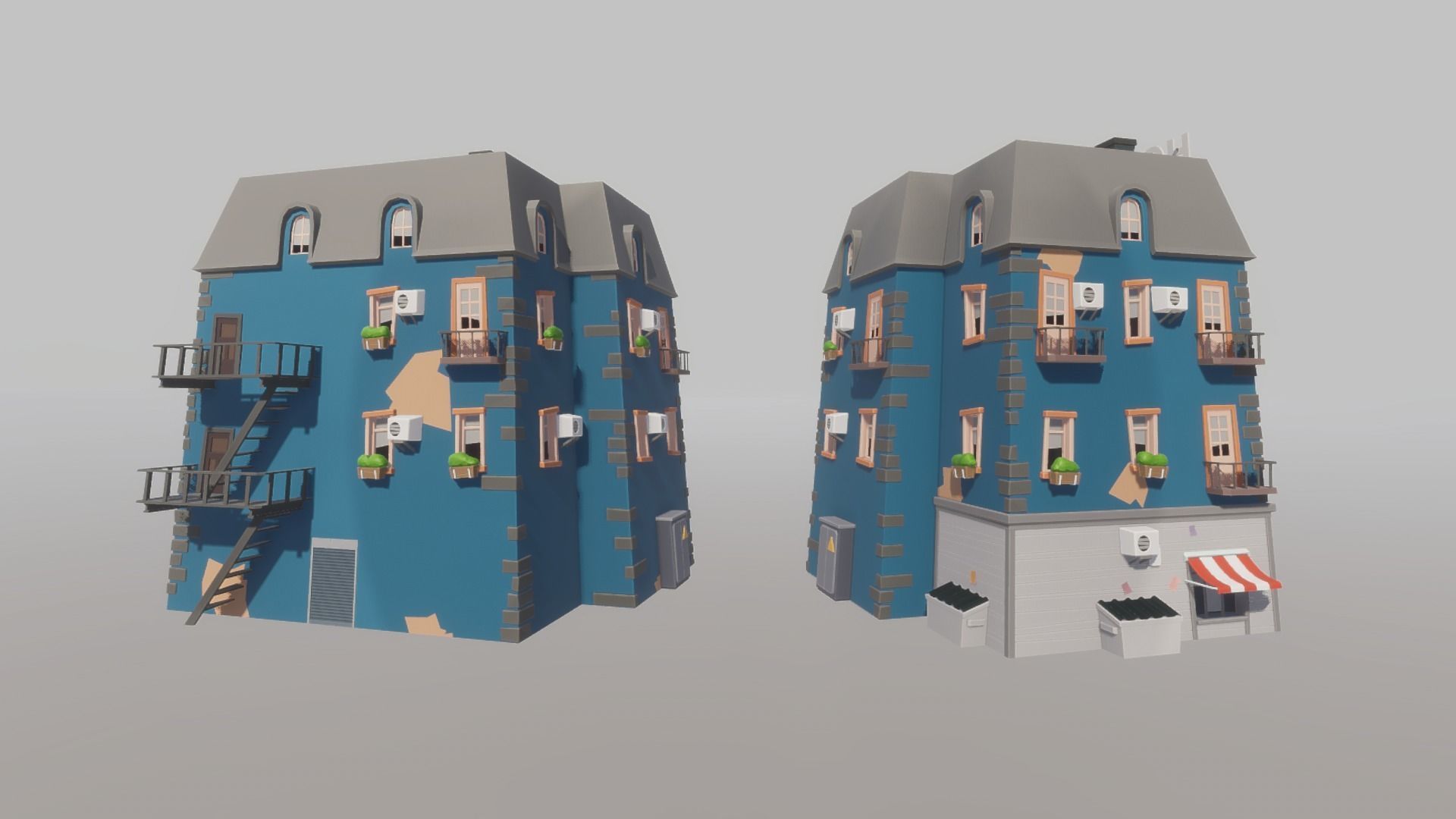 3D model Cartoon house generator VR / AR / low-poly | CGTrader