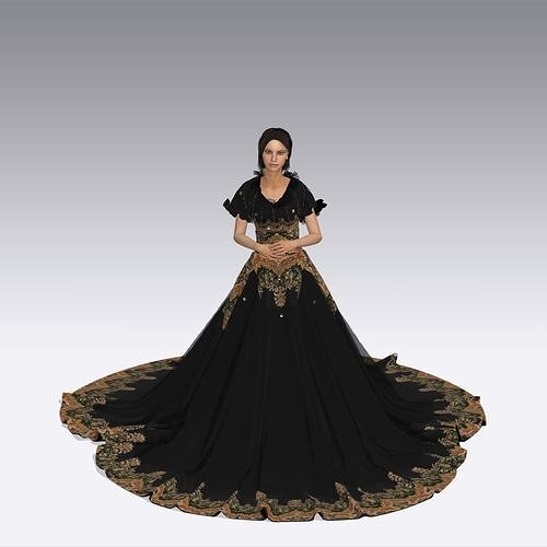 ROYAL DRESS 3D model 3D printable | CGTrader