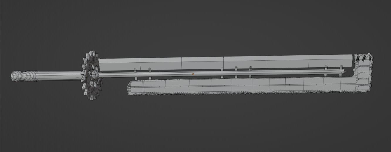 Sword post-apocalyptic 3D model | CGTrader