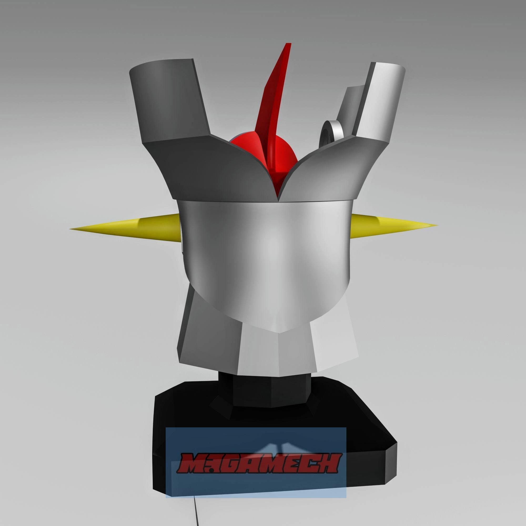 MAZINGER Z 1972 with PLANE ANIME HEAD MODEL FOR DISPLAY 3D model 3D ...