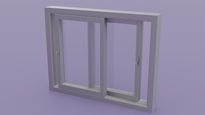 3D model Sliding window - 180x140 V2 VR / AR / low-poly | CGTrader