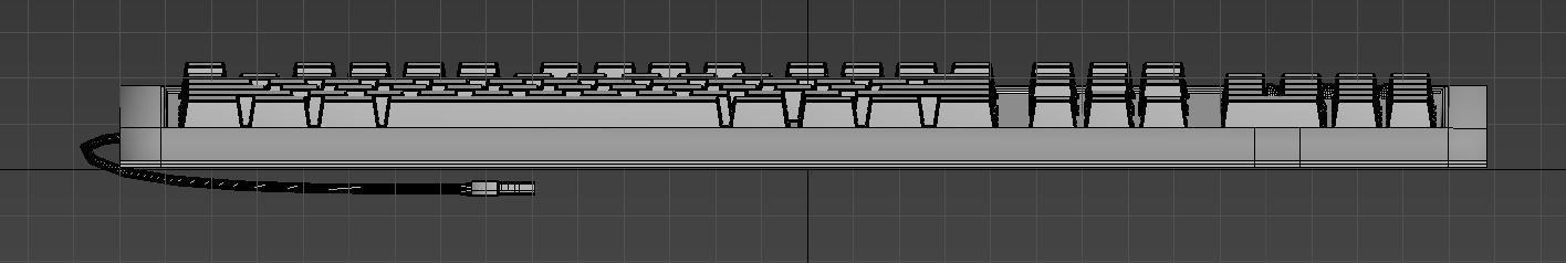 Keyboard with usb port 3D model | CGTrader