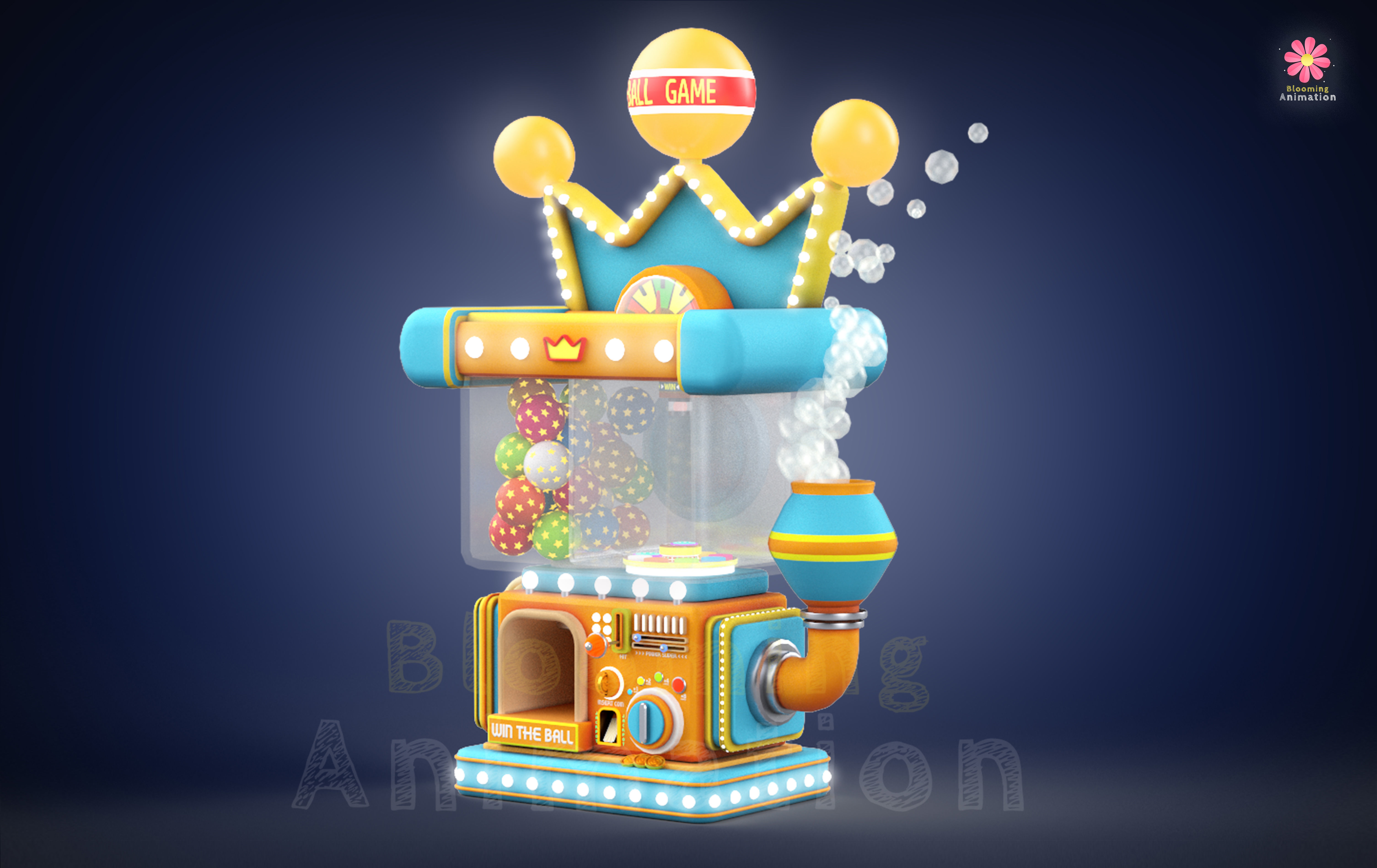 3D model Arcade Ball Bouncing Game Machine VR / AR / low-poly | CGTrader