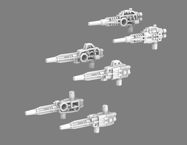 Blaster accessories for POTP Dreadwind and Blackwing 3D model 3D ...