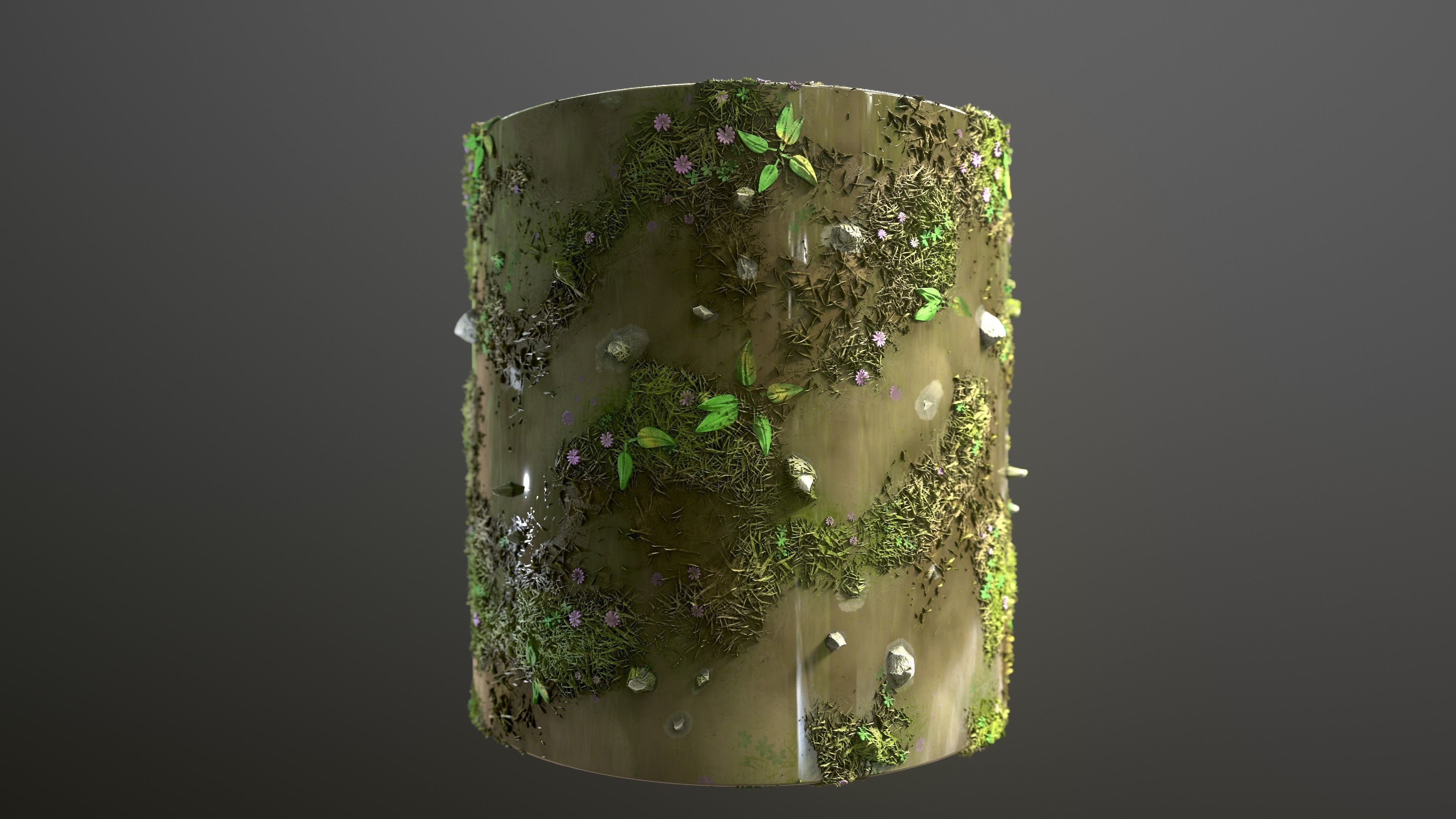 Meadow 4k PBR texture 3D Model Collection | CGTrader