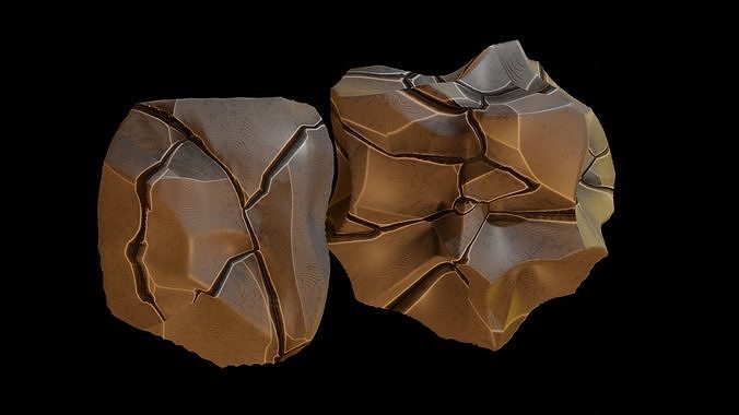 ROCKS Low-poly 3D model Texture | CGTrader