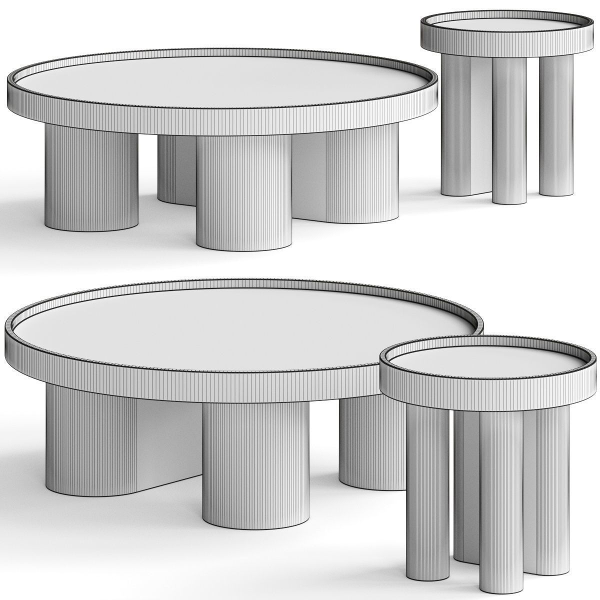 Lulu and Georgia McNamara Coffee Table 3D model | CGTrader