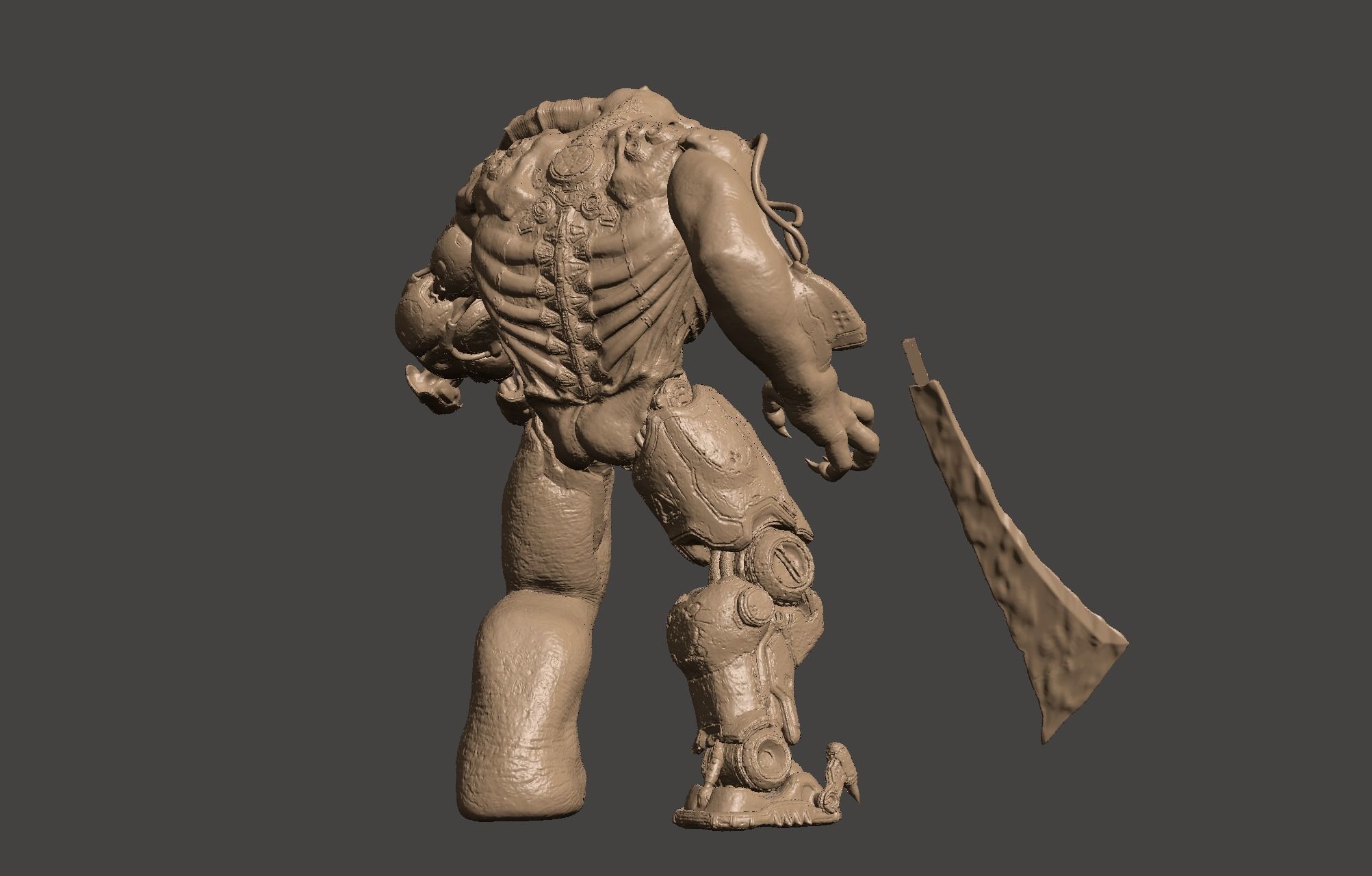 TYRANT DOOM ETERNAL CYBERDEMON ULTRA DETAILED STL MODULAR SWORD 3D ...