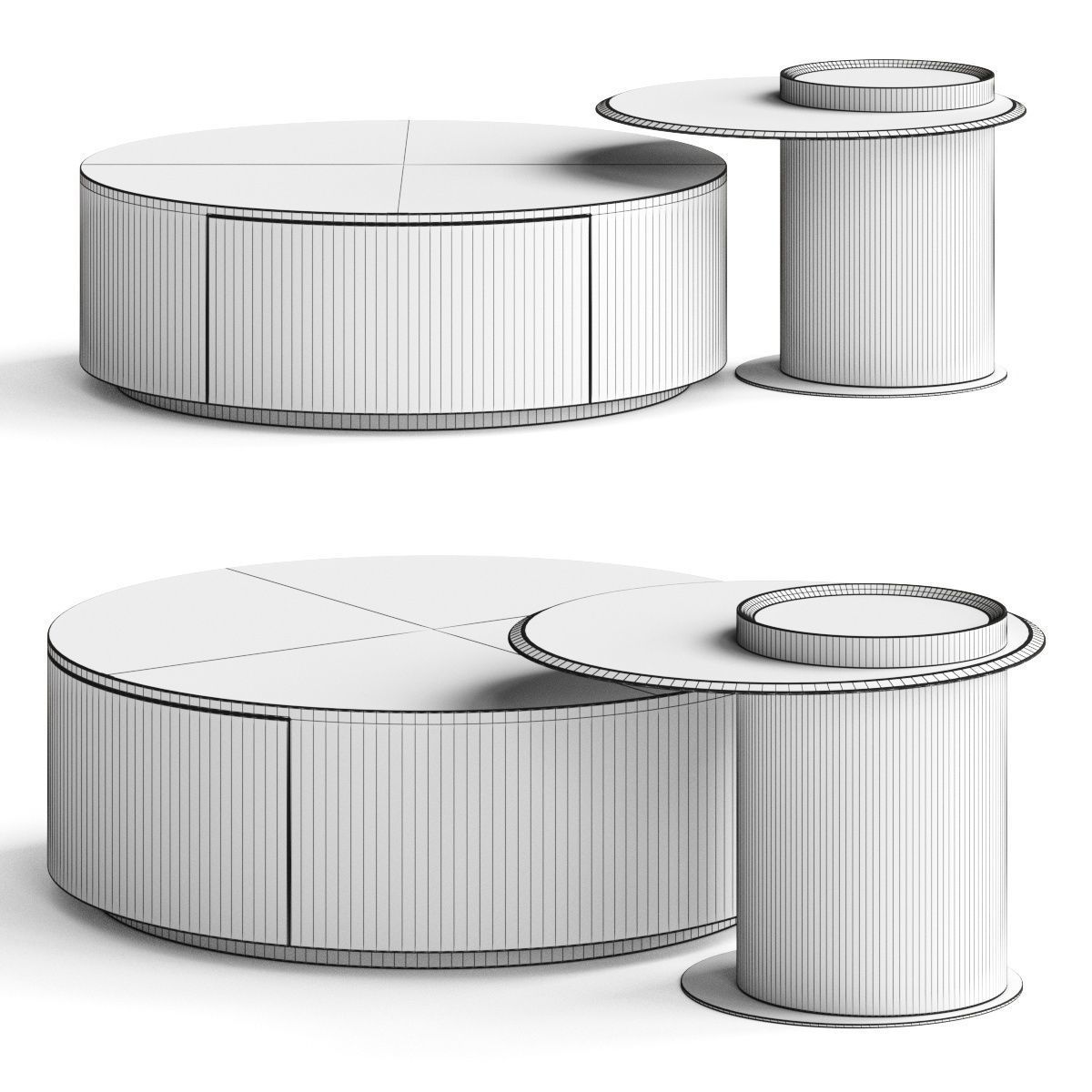 Circular Tea Coffee Table 3D model | CGTrader