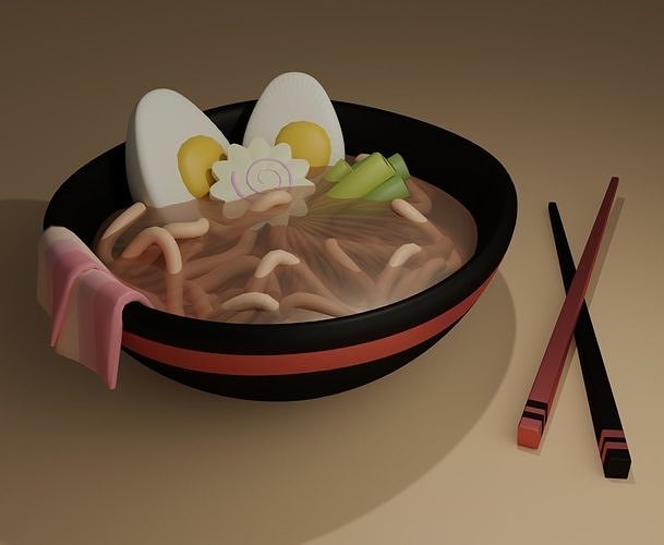 3D model Ramen VR / AR / low-poly | CGTrader