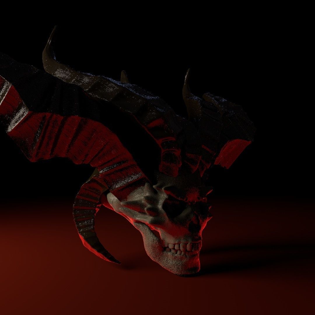 Diablo 4 Lilith skull 3D model 3D printable | CGTrader