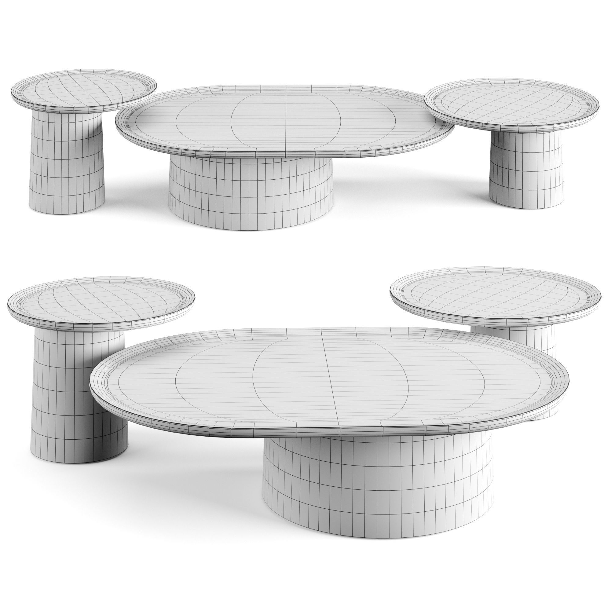 Louisa coffee table by MolteniC 3D model | CGTrader
