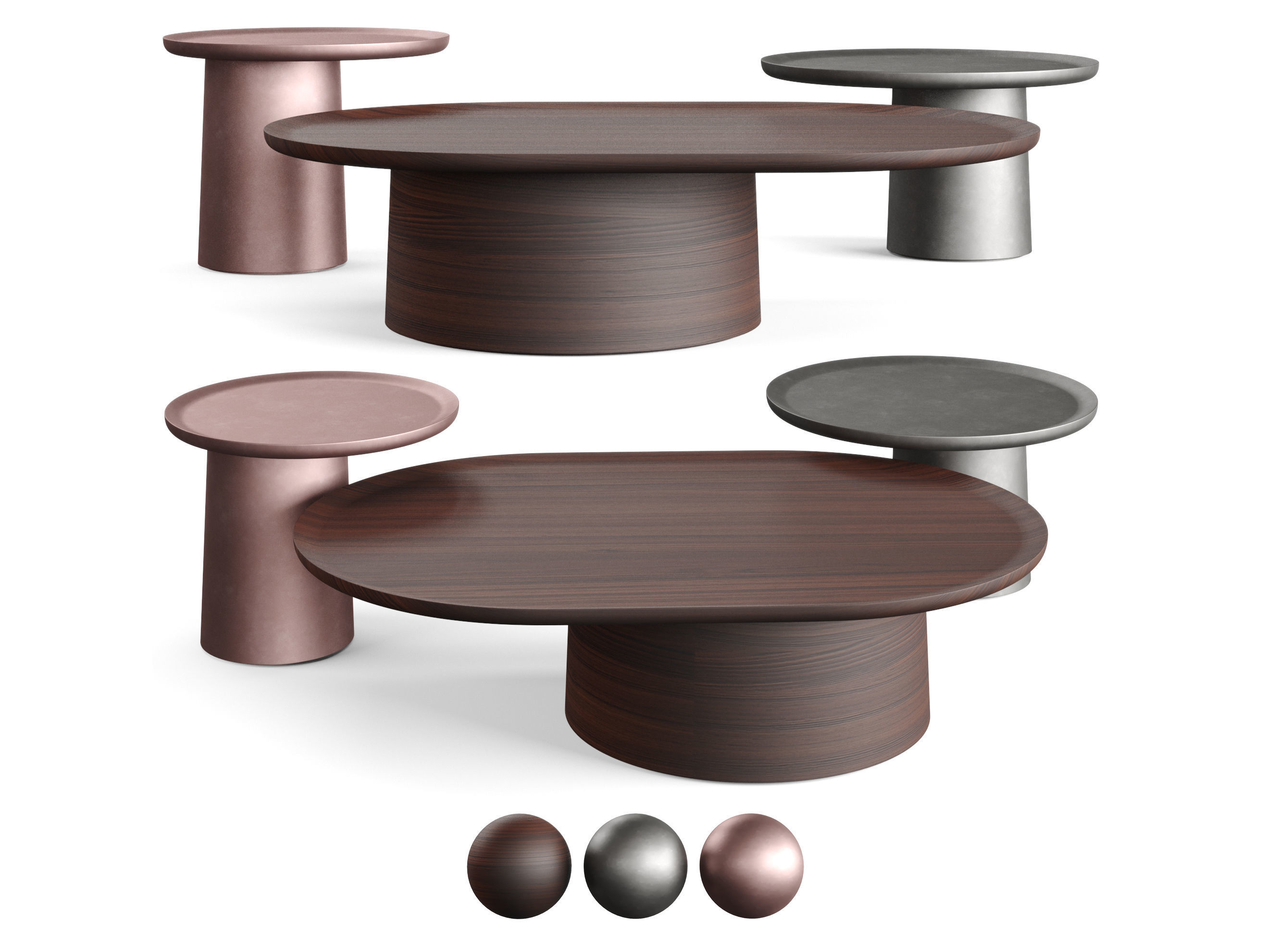 Louisa coffee table by MolteniC 3D model | CGTrader