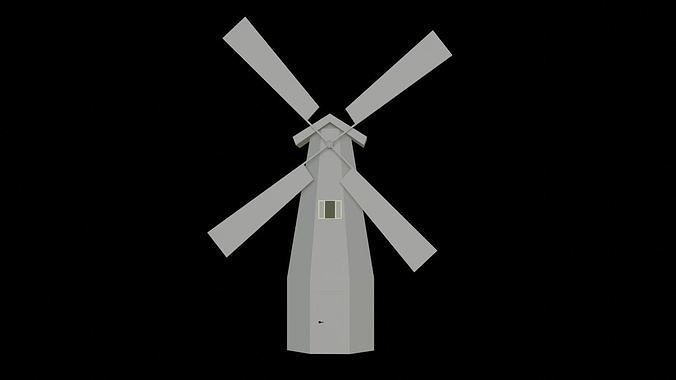 Windmill 3D free 3D model 3D printable | CGTrader
