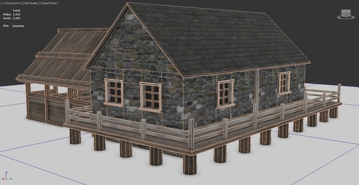 3D model Medieval Stable VR / AR / low-poly | CGTrader