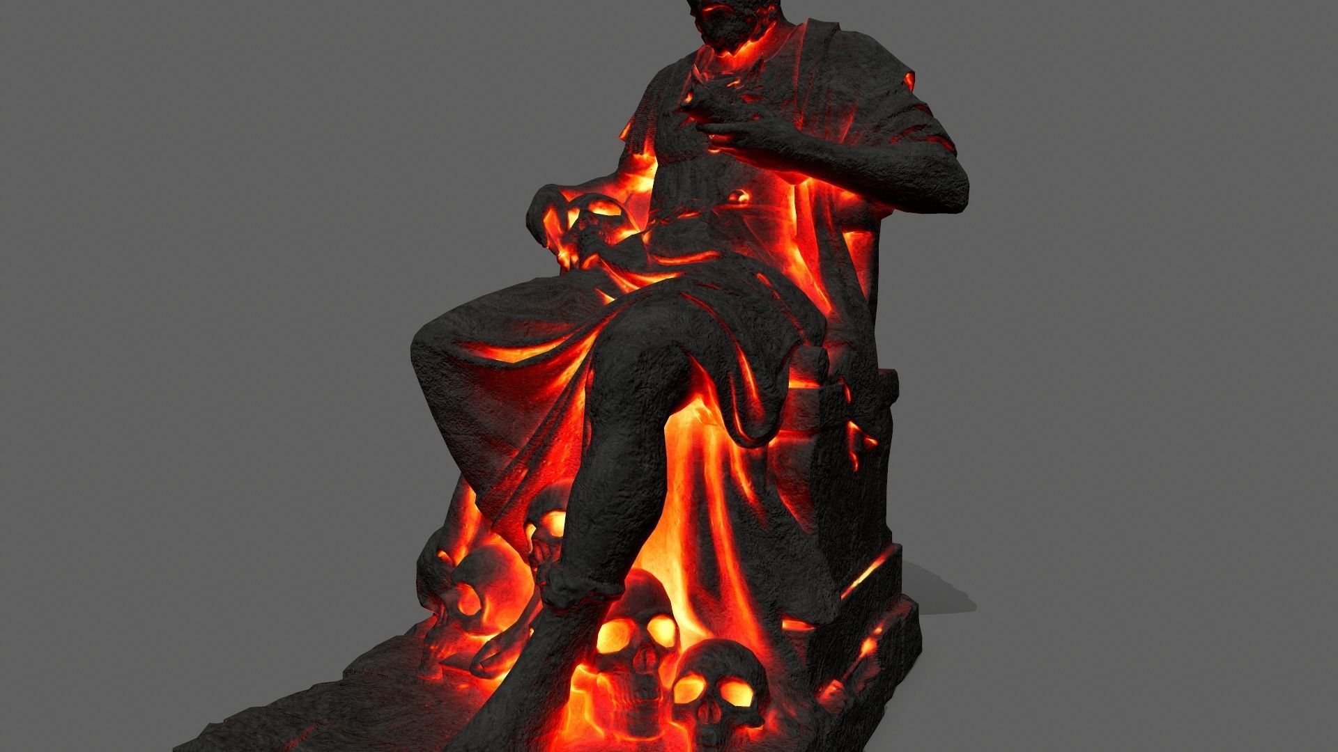 3D model lava statue VR / AR / low-poly | CGTrader