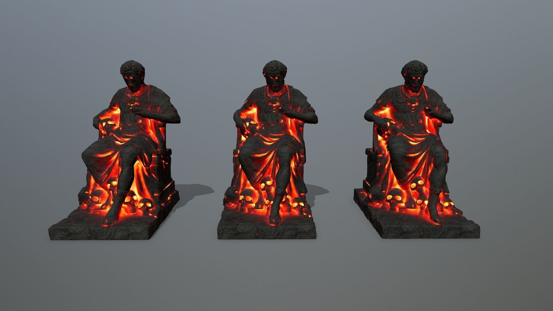 3D model lava statue VR / AR / low-poly | CGTrader