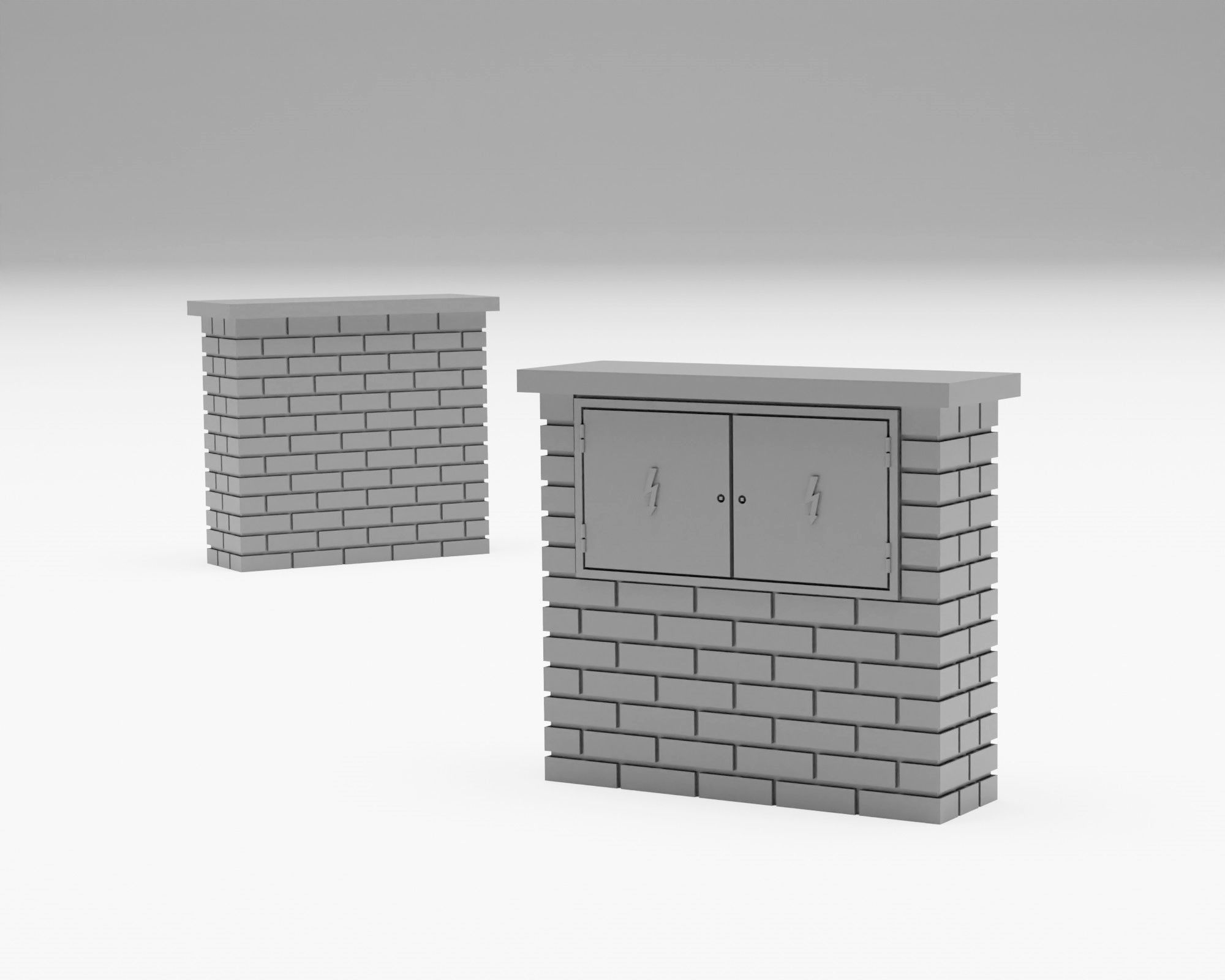 Electrical junction boxes H0 scale 3D model 3D printable | CGTrader