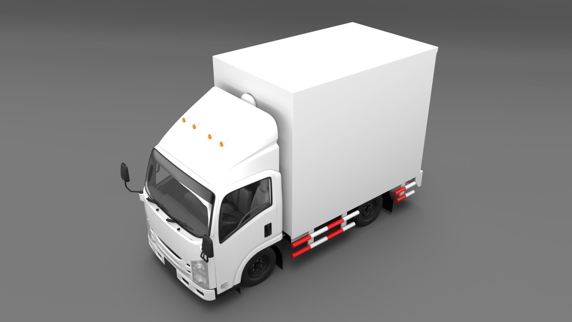 ISUZU NLR130 Box V2 3D model | CGTrader