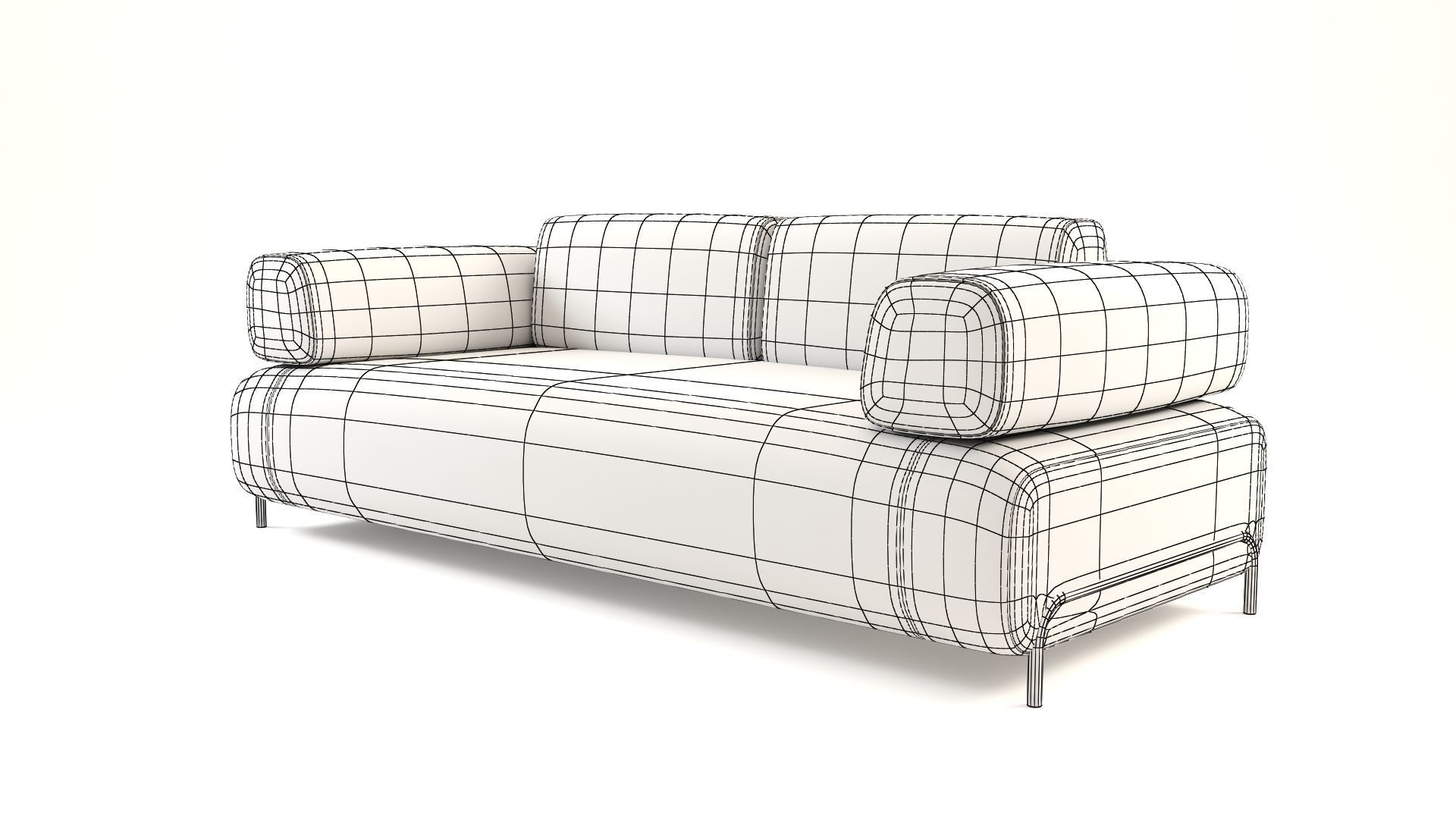 3D model Compo sofa VR / AR / low-poly | CGTrader