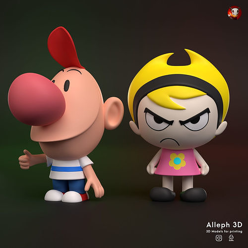 BILLY and MANDY 3D model 3D printable | CGTrader