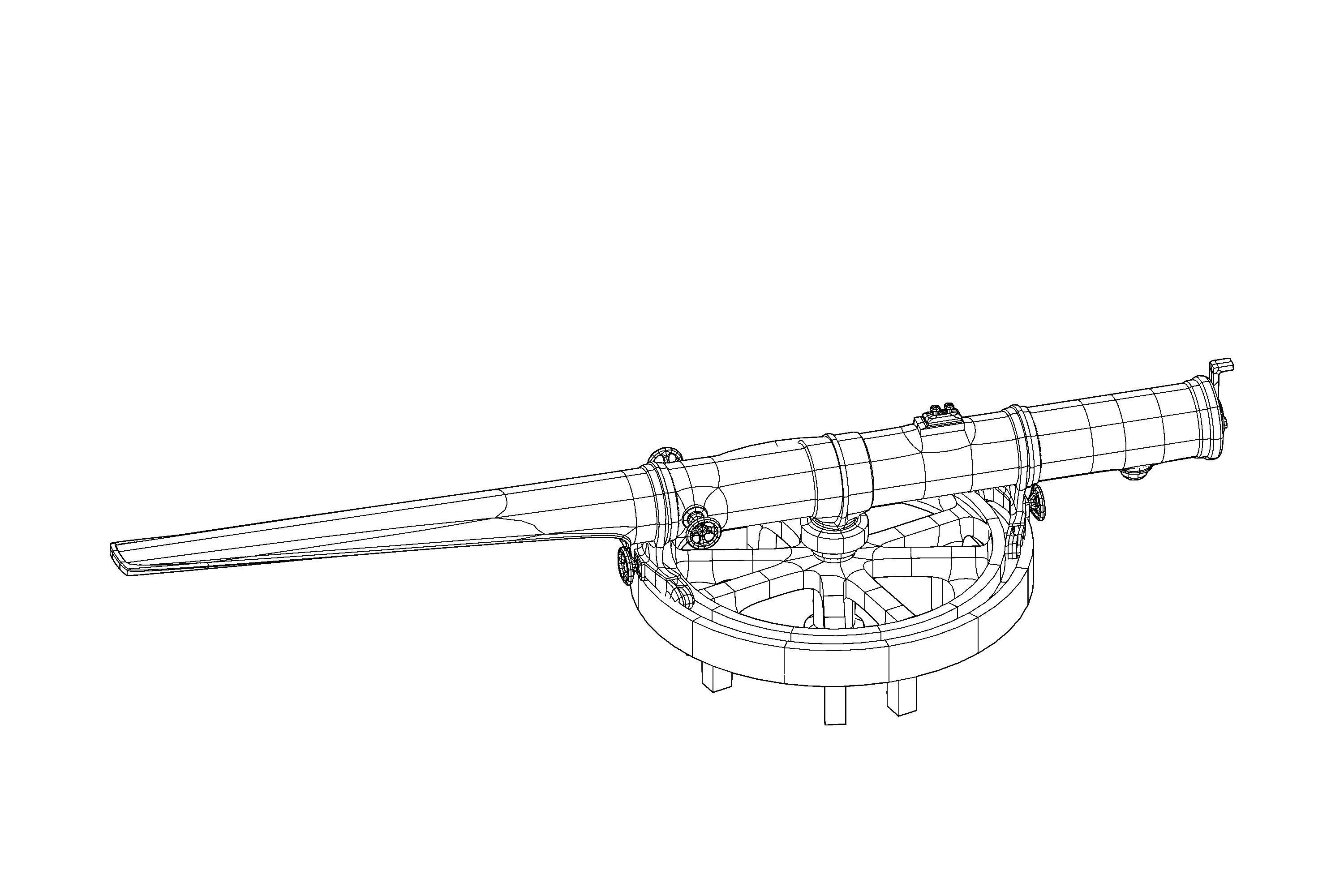 French torpedo tube from the beginning of the 20th century 3D model 3D ...
