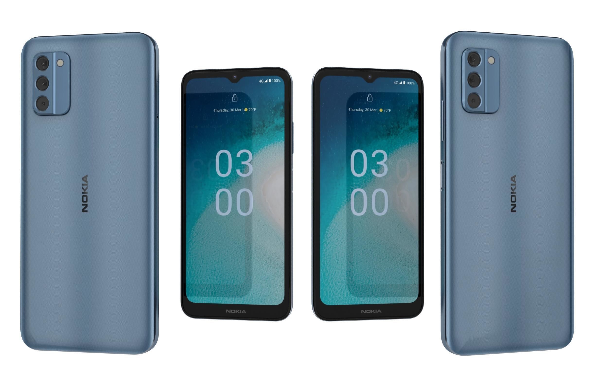 3D model Nokia C300 Blue VR / AR / low-poly | CGTrader