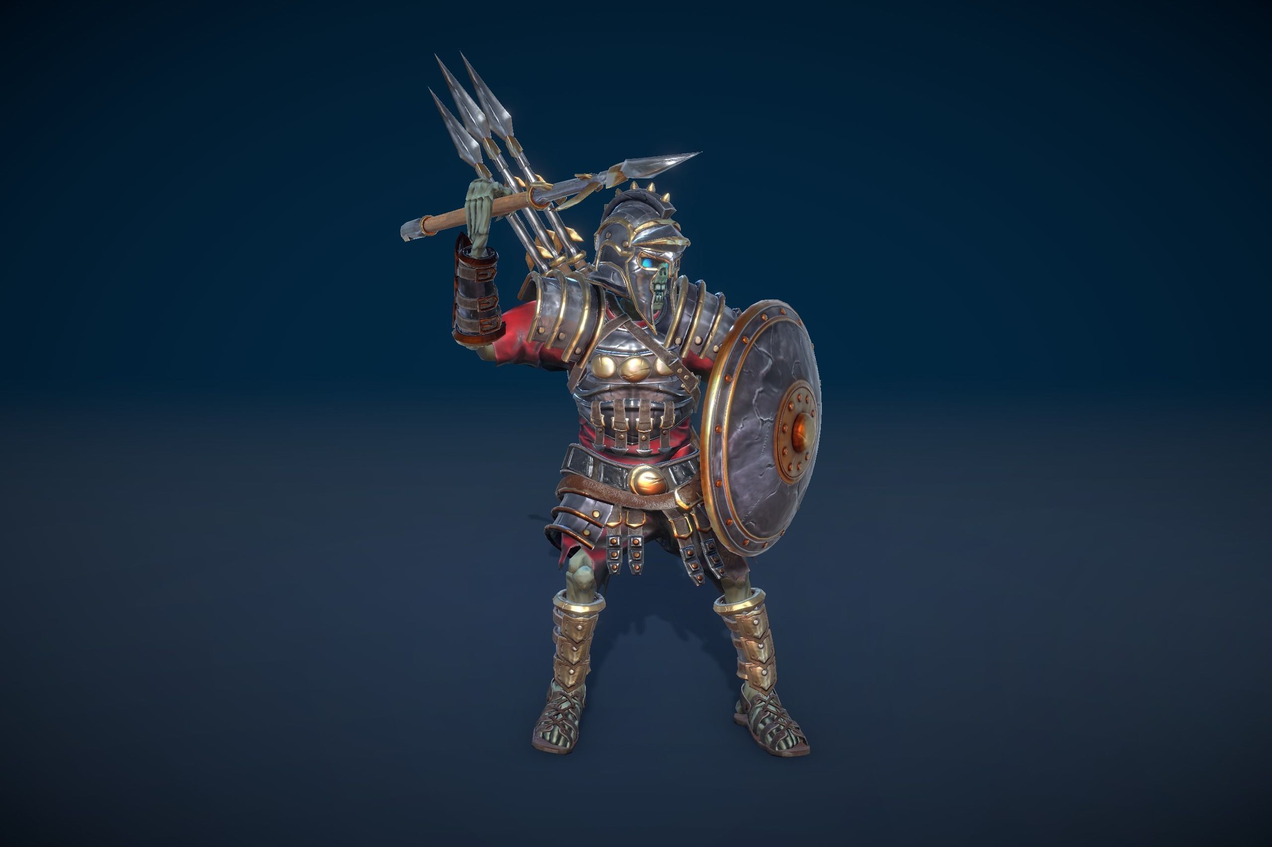 3D model Skeleton Spear Thrower VR / AR / low-poly | CGTrader