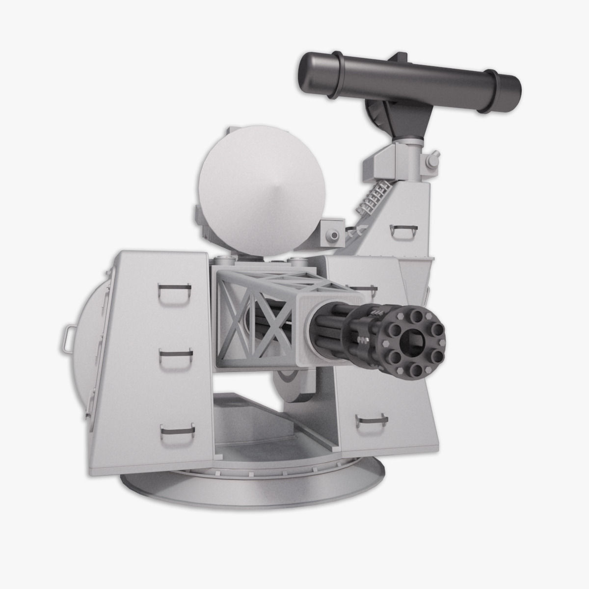 Goalkeeper ciws 3D Model MAX OBJ 3DS FBX MTL | CGTrader.com