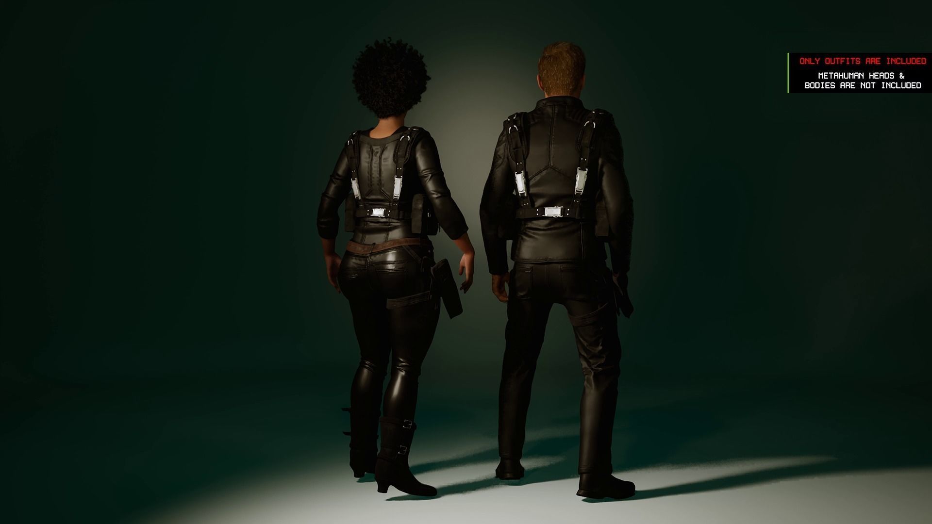 3D model UE5 Metahuman Action Hero Modular Outfits VR / AR / low-poly ...