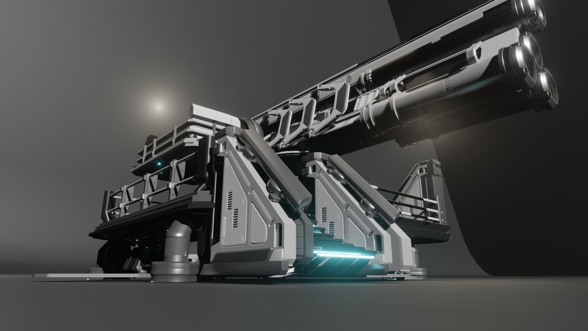 The Juggernaut Sci-Fi Cannon 3D model | CGTrader