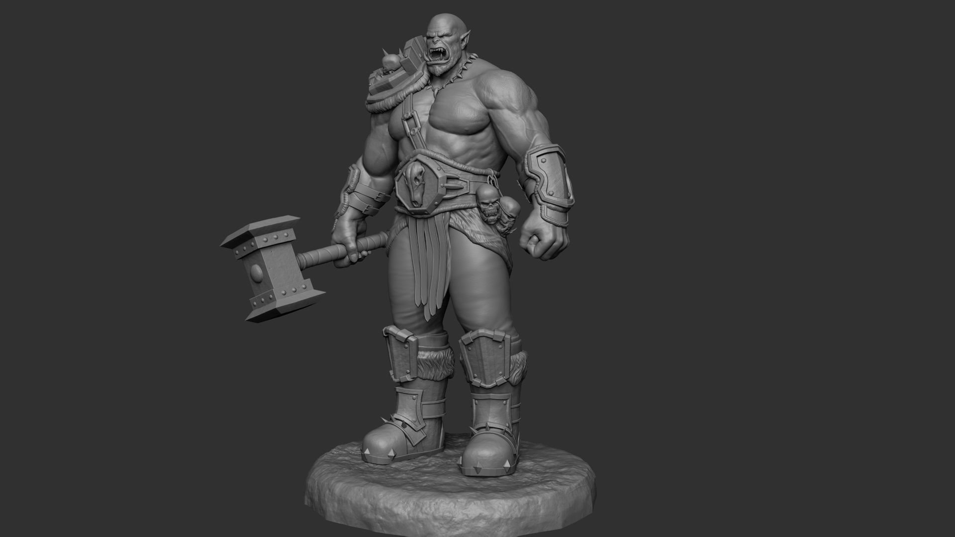 Warcraft Concept Art Figure - 3D Print 3D model 3D printable | CGTrader