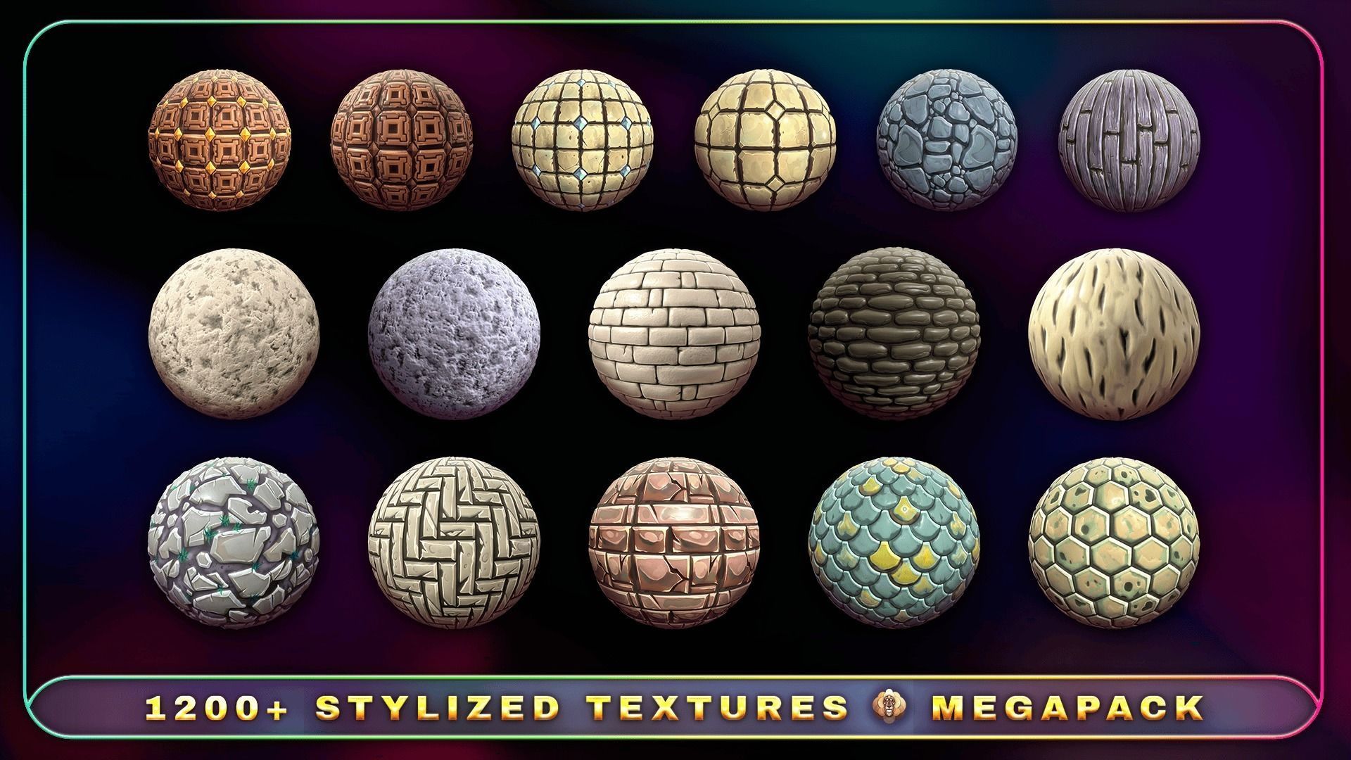 1200 Stylized Textures - Megapack Texture | CGTrader