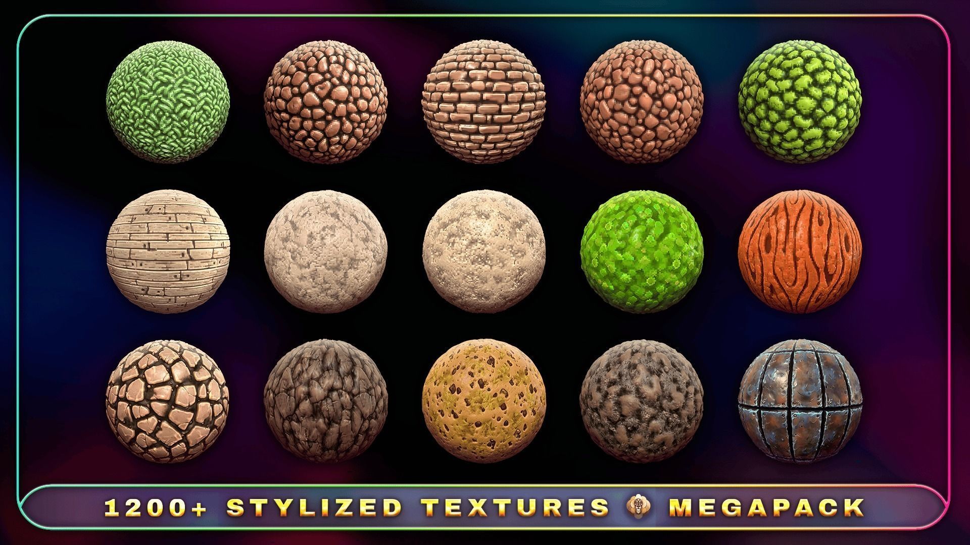 1200 Stylized Textures - Megapack Texture | CGTrader