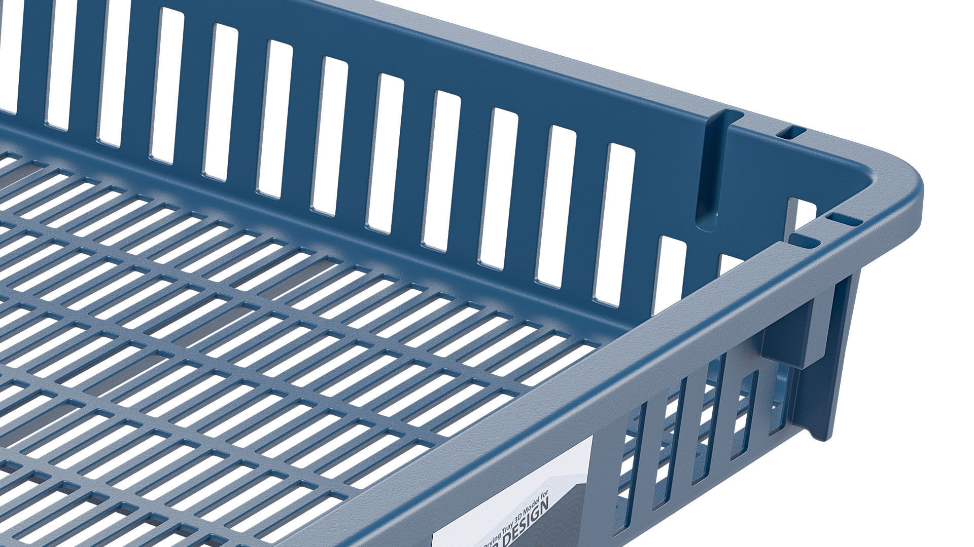 Fruit Crate - Vented Drying Tray 3D model | CGTrader