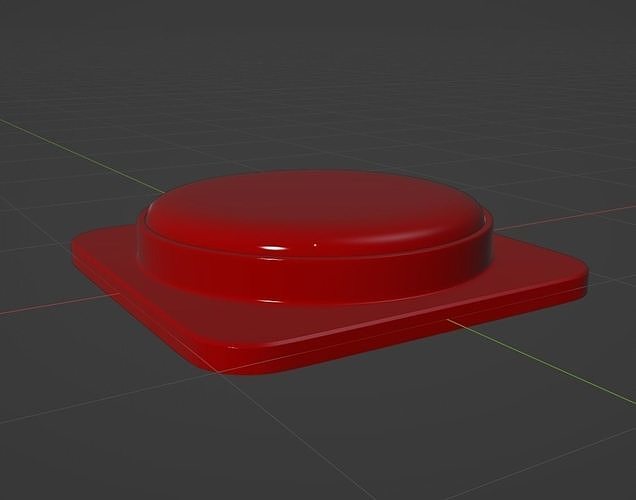 button free 3D model | CGTrader