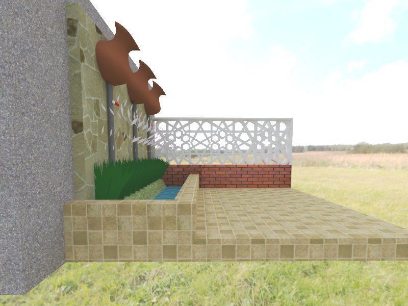 Simple Ablution Place in Mosque Design outdoor 3D model 3D printable ...