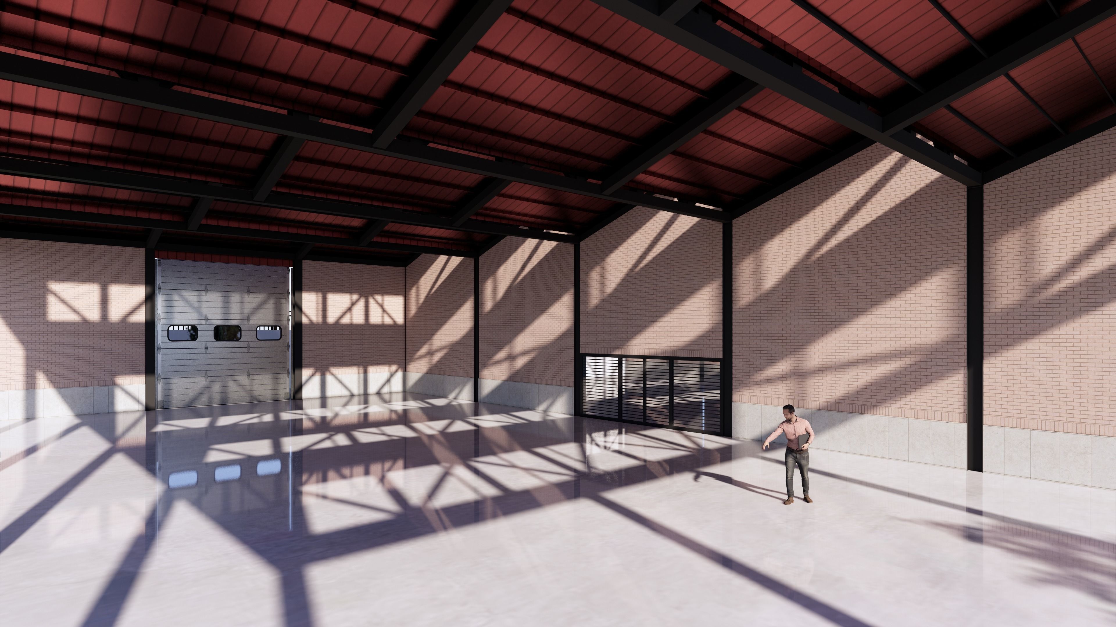 3D model Factory and administration Building VR / AR / low-poly | CGTrader