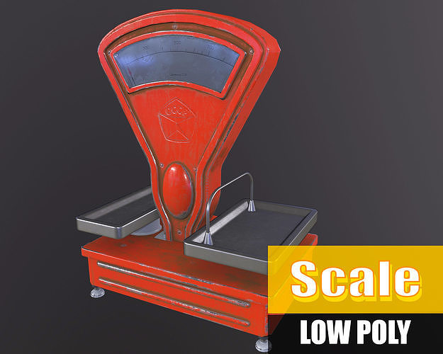 3D model 3d MODEL Weigher Scale Low Poly for Games VR / AR / low-poly ...