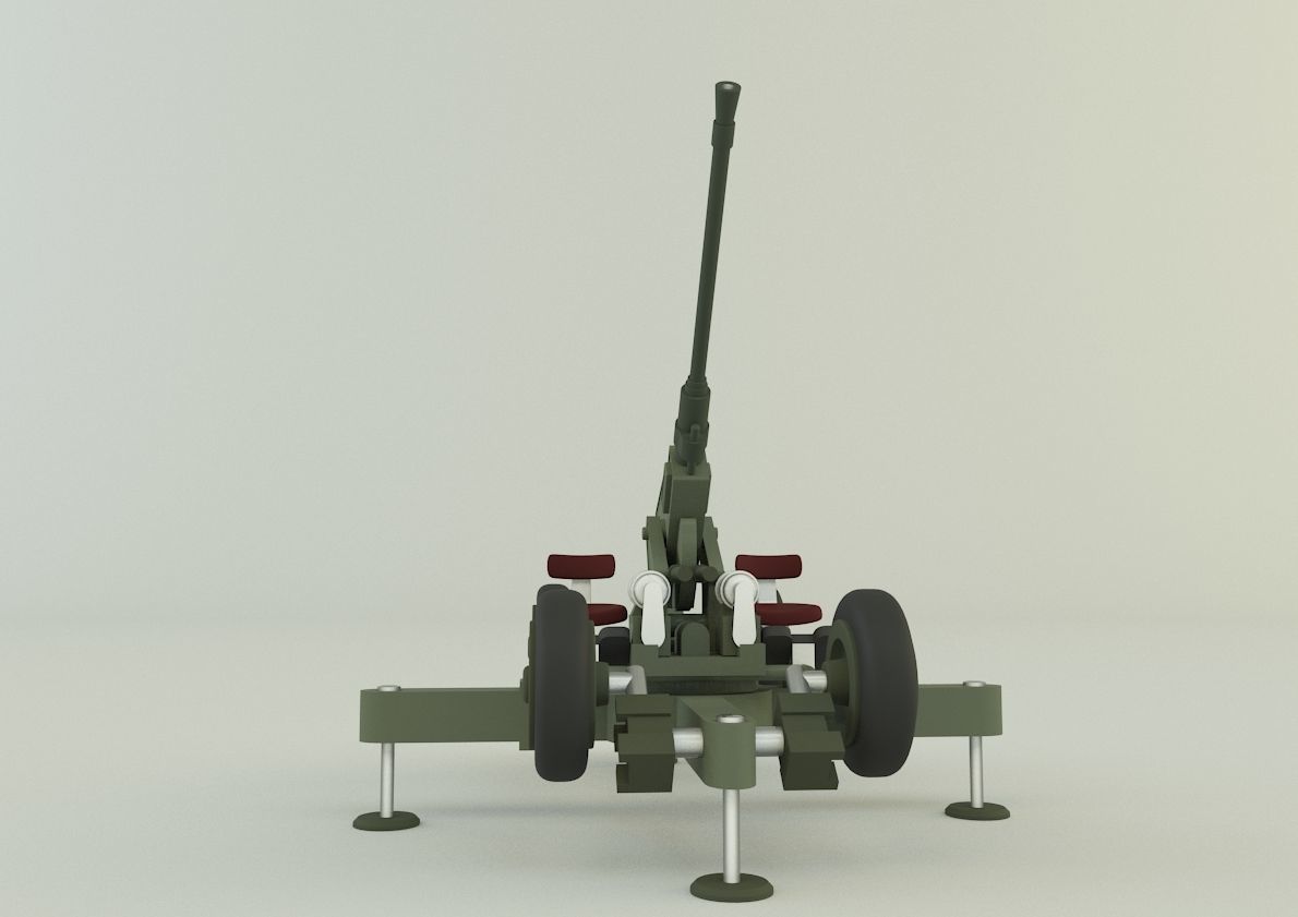 Bofors 40mm gun 3D model | CGTrader