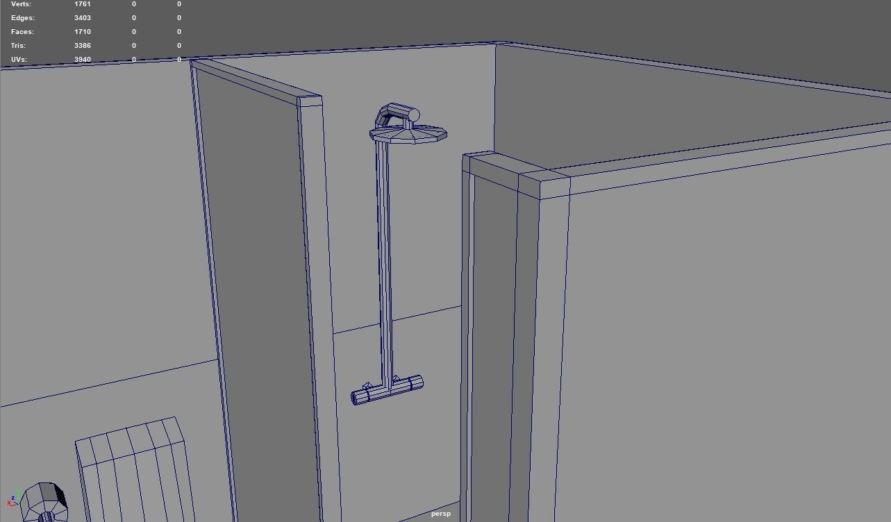 3D model Low Poly Bathroom Pack 02 VR / AR / low-poly | CGTrader